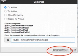 How to Compress and Uncompress Files with cPanel - KnownHost