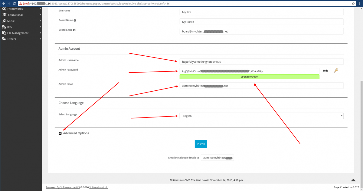 How To Install MyBB via Softaculous - KnownHost