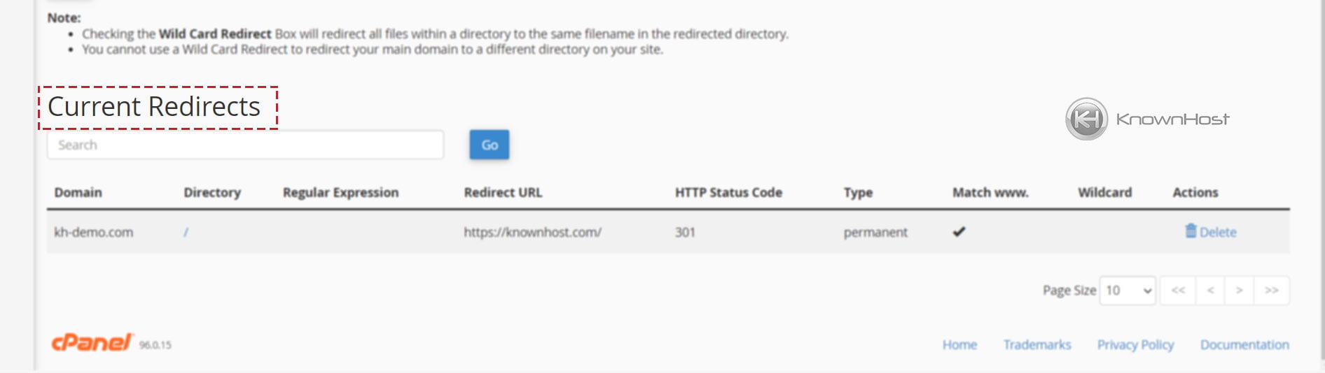 How to set up domain redirection in cPanel? - KnownHost