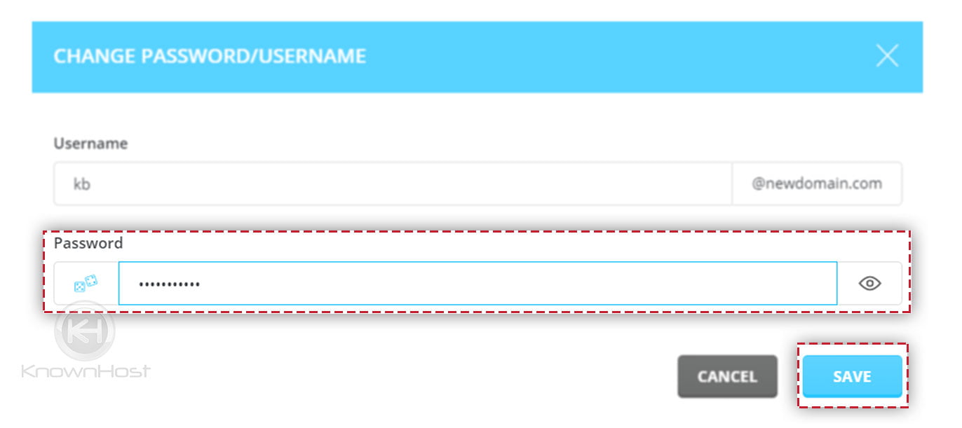 How to change Email Account Password in DirectAdmin? - KnownHost