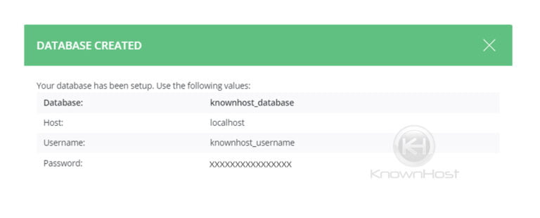 How to create a MySQL Database in DirectAdmin? - KnownHost