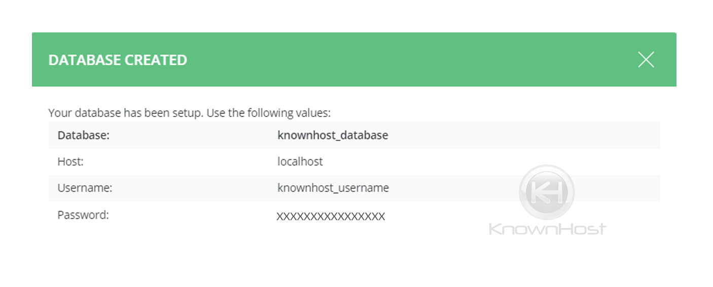 How To Create A Mysql Database In Directadmin Knownhost 