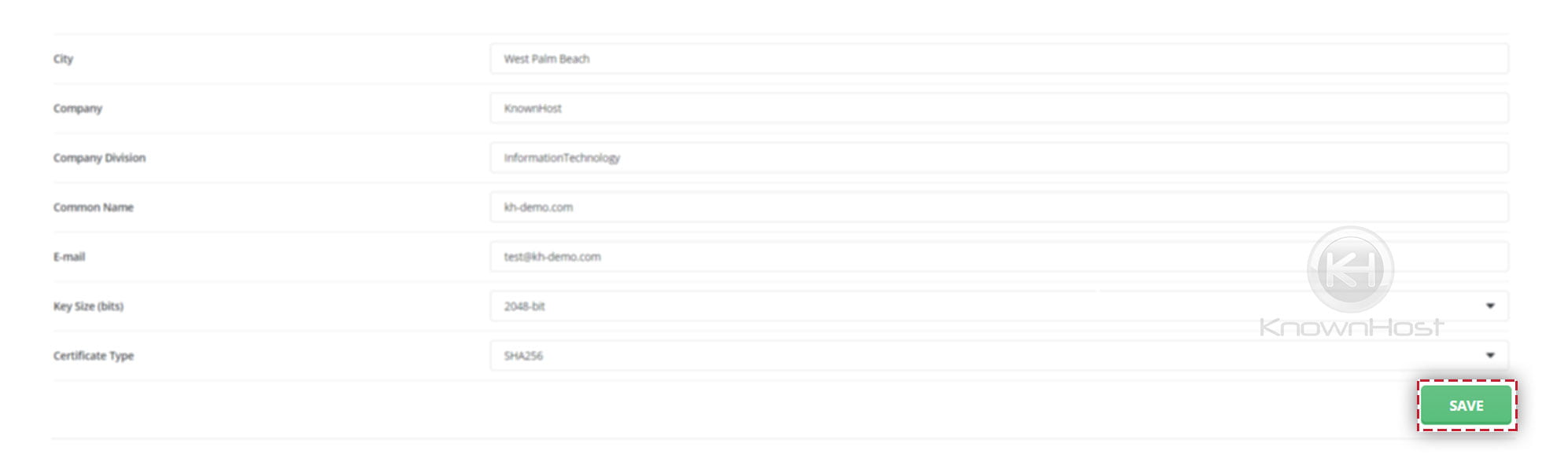 How to generate CSR for SSL in DirectAdmin? - KnownHost