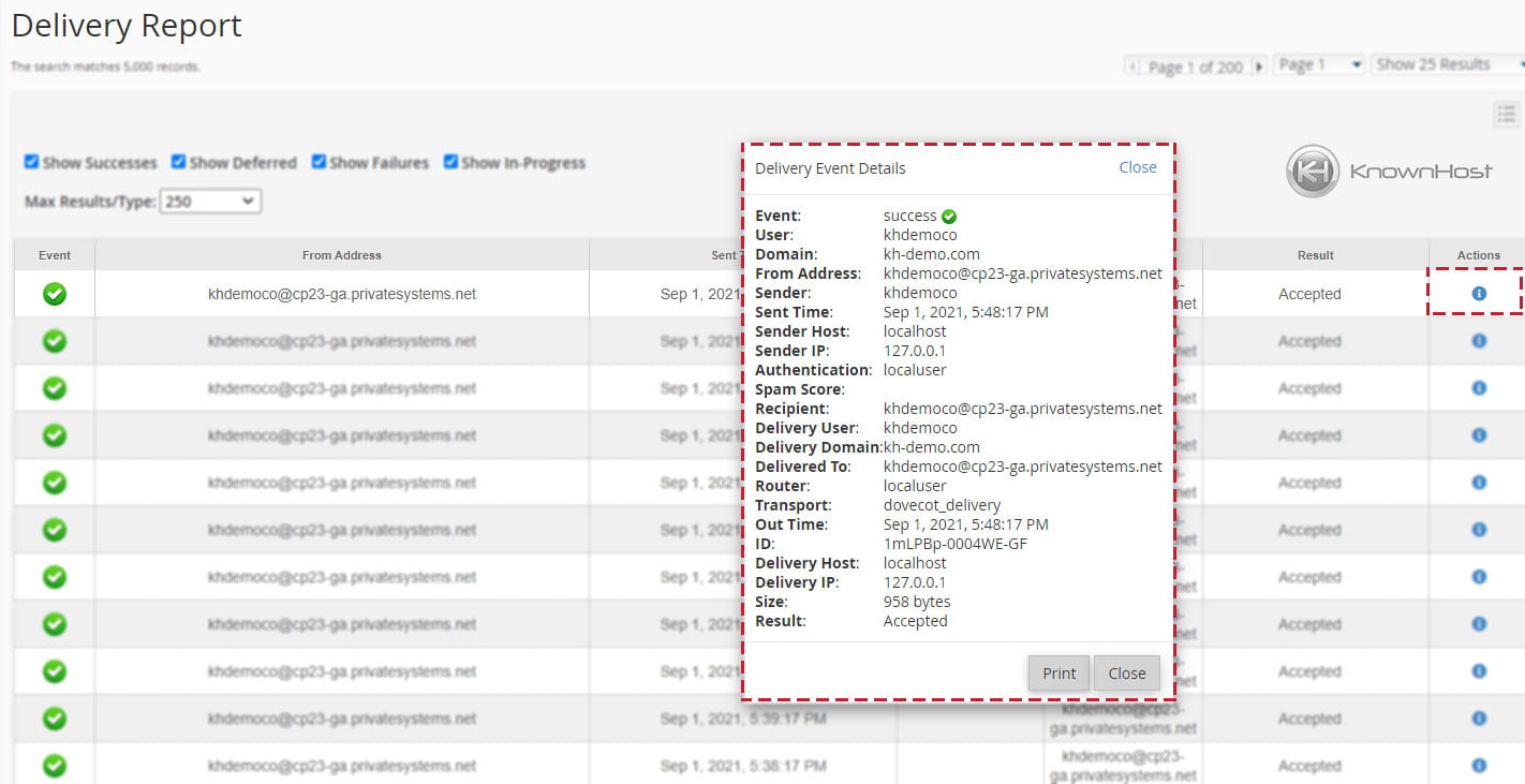How to Track Email Delivery in cPanel? - KnownHost