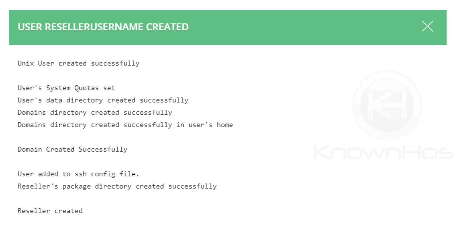 How to create a Reseller in DirectAdmin? - KnownHost
