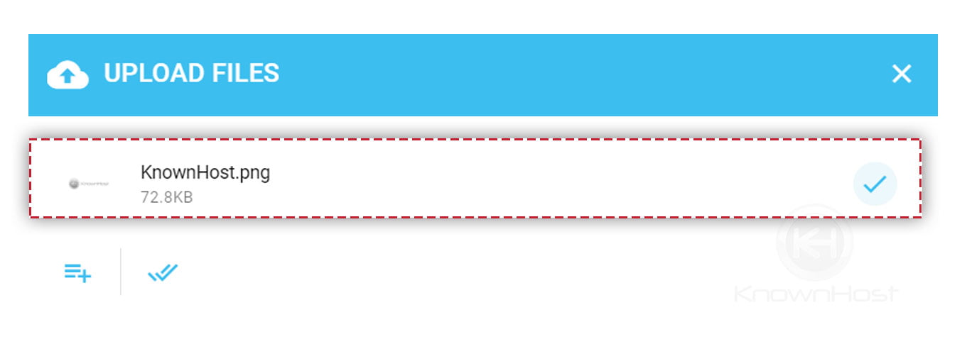 How to upload files in the DirectAdmin? - KnownHost