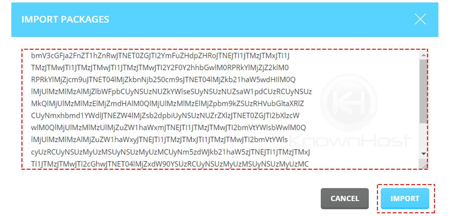 How to manage user packages in DirectAdmin? - KnownHost
