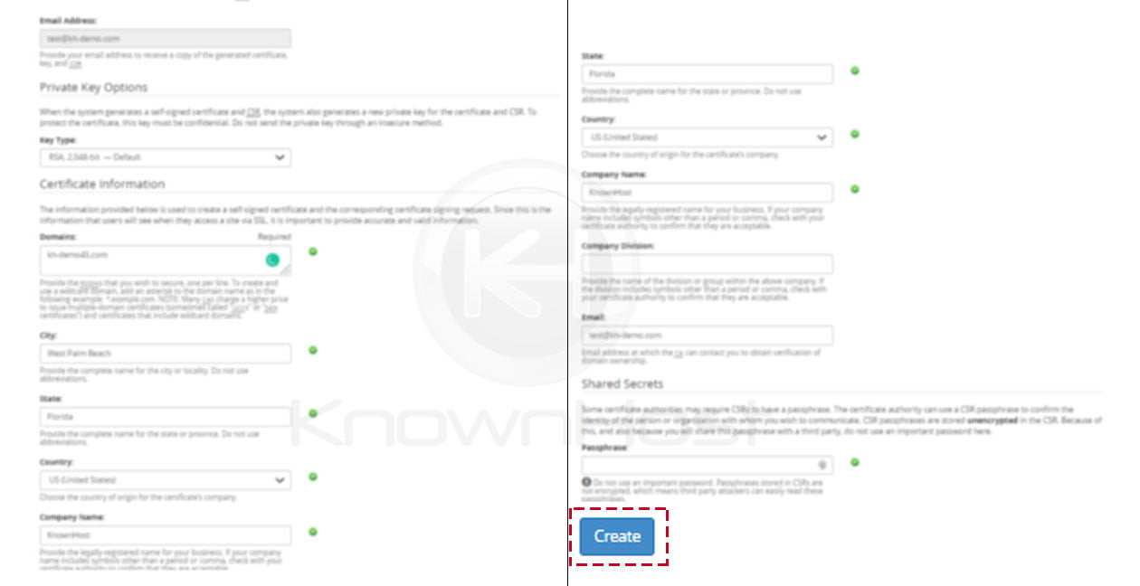 How to generate CSR from WHM? - KnownHost
