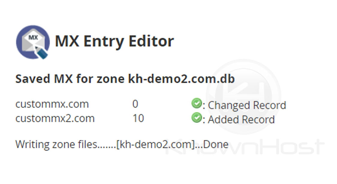 How to configure MX record in the WHM? - KnownHost