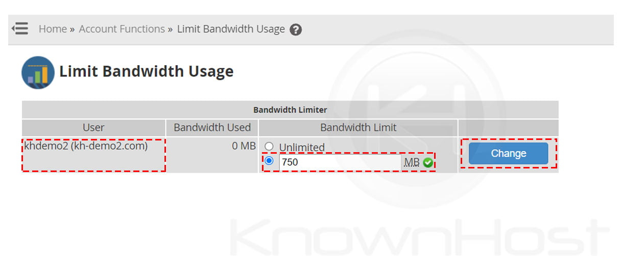 How to Limit Bandwidth Usage for cPanel? - KnownHost