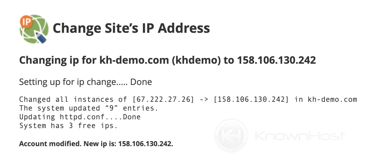 How to remove Dedicated IP and set a Shared IP address for a cPanel ...