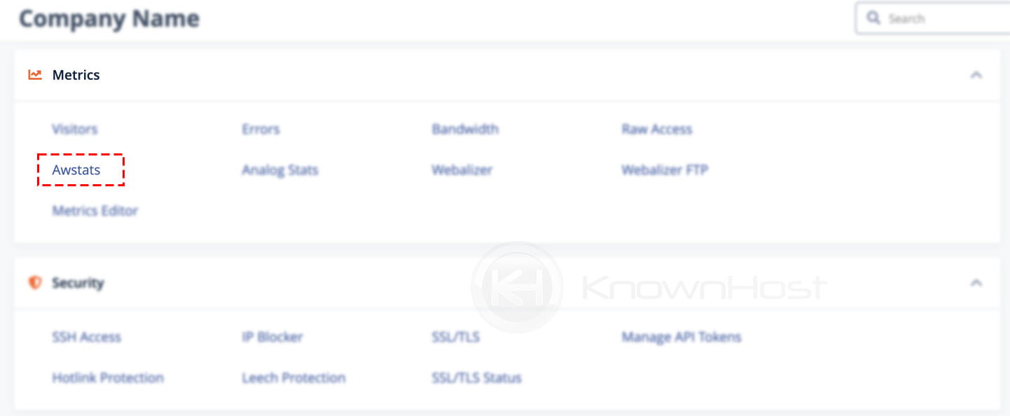 How to activate Awstats in cPanel / WHM? - KnownHost