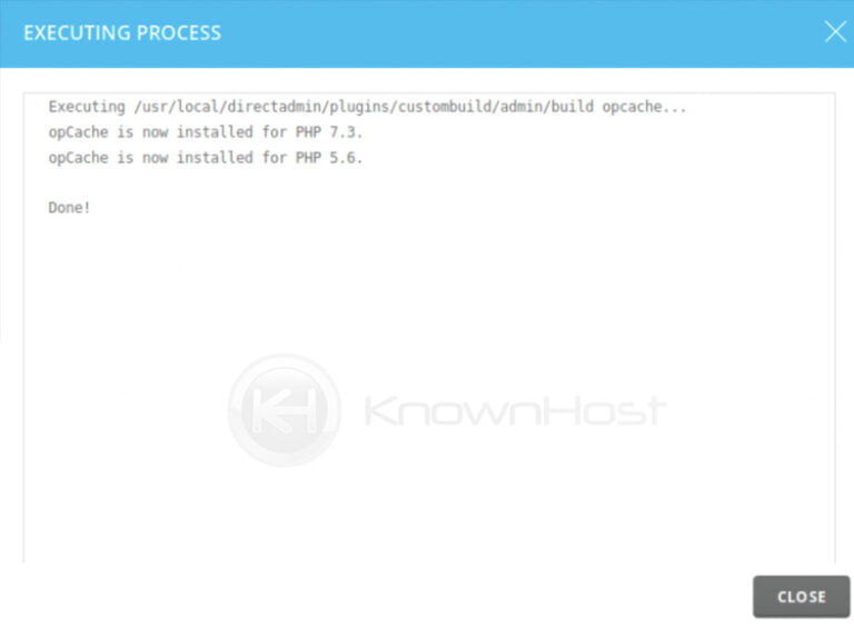 How To Install OpCache on DirectAdmin with CustomBuild? - KnownHost