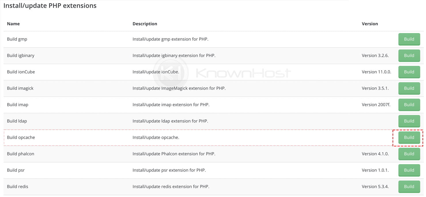 How To Install OpCache on DirectAdmin with CustomBuild? - KnownHost