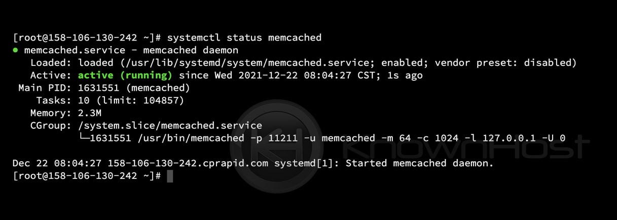 How to install and configure Memcached on cPanel / WHM server? - KnownHost