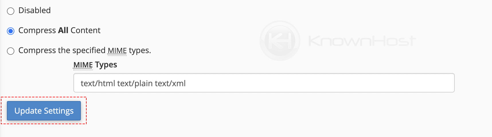 How to Enable Apache Gzip Compression (mod_deflate) in cPanel ? - KnownHost