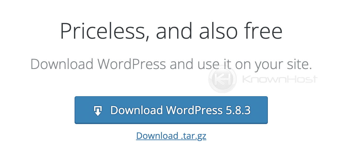 How to install WordPress manually? - KnownHost