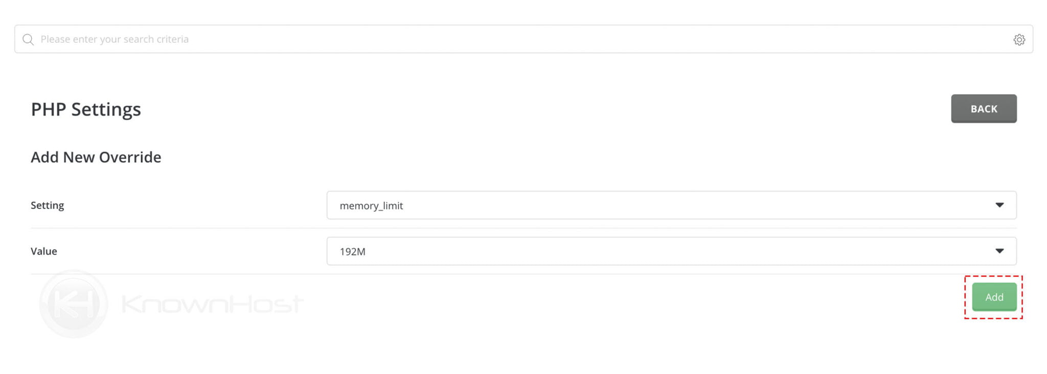 How to adjust PHP Settings in DirectAdmin? - KnownHost