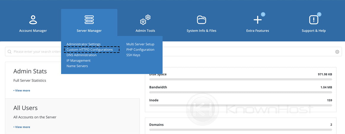 How to disable/enable php_functions? - KnownHost