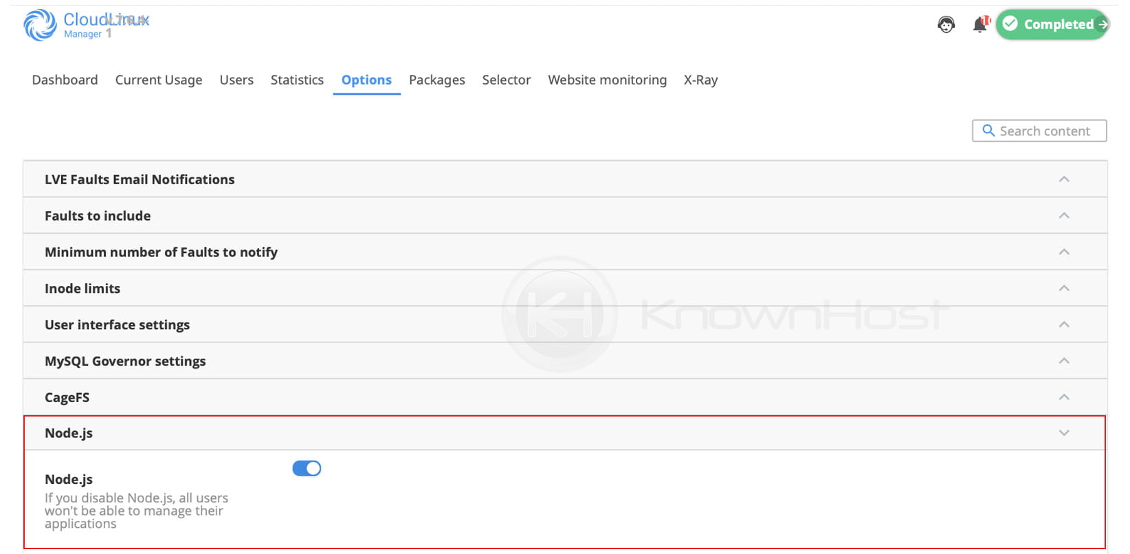 CloudLinux | Installation & Setup - Part 2 - KnownHost