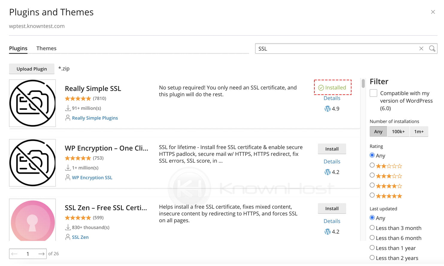 How to install the WordPress plugin using cPanel’s WordPress toolkit ...
