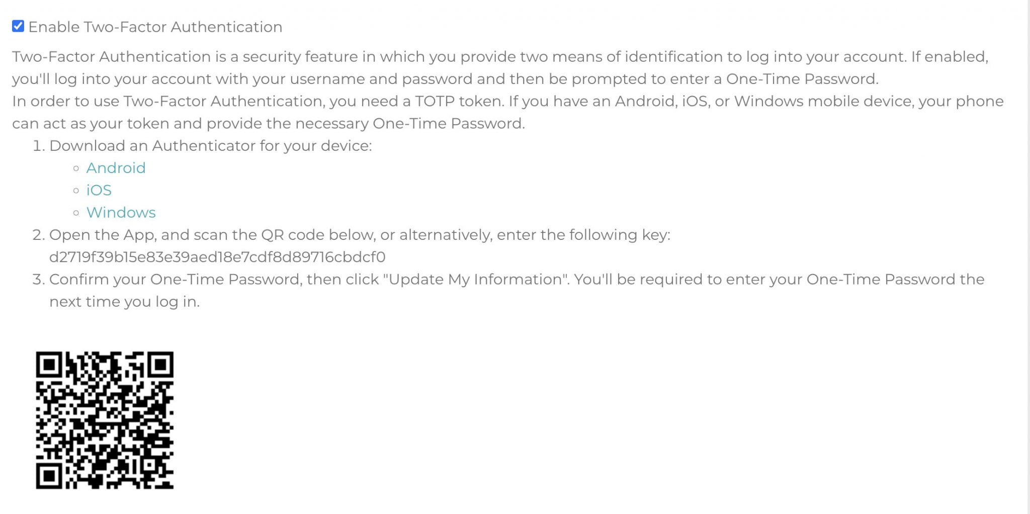 How to enable Two-Factor Authentication (2FA) for KnownHost? - KnownHost