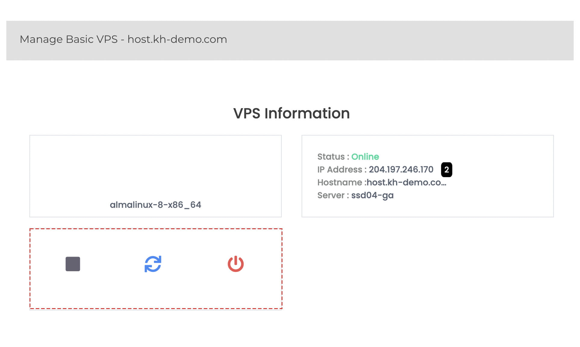 How to start/stop/restart/power off VPS? - KnownHost How to start/stop/restart/power off VPS? - KnownHost